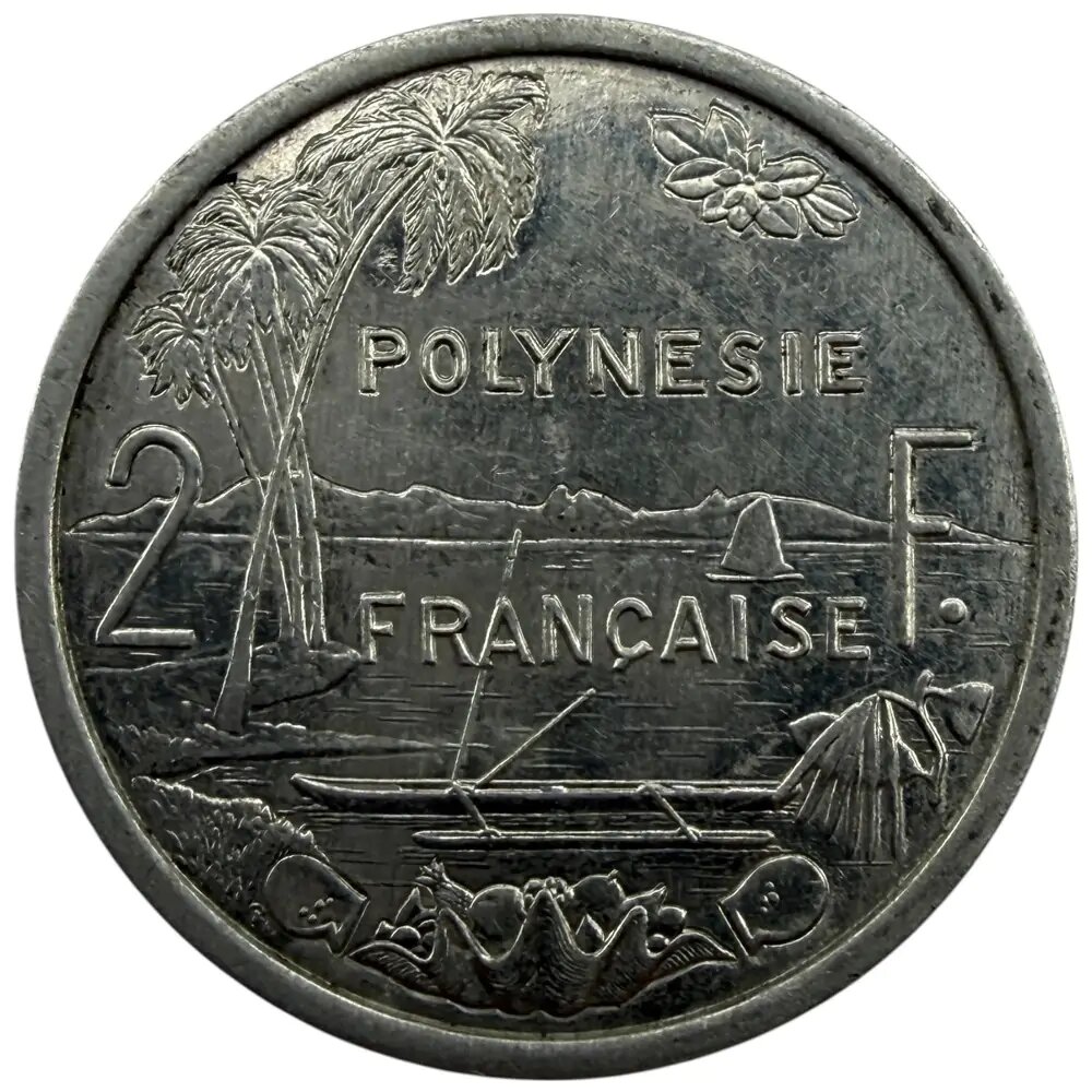 Французская Полинезия 2 франка 1995 г.