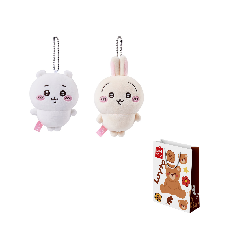 MINISO x Chiikawa Hachiware Chiikawa Usagi Dolls Plush Charm Small High null