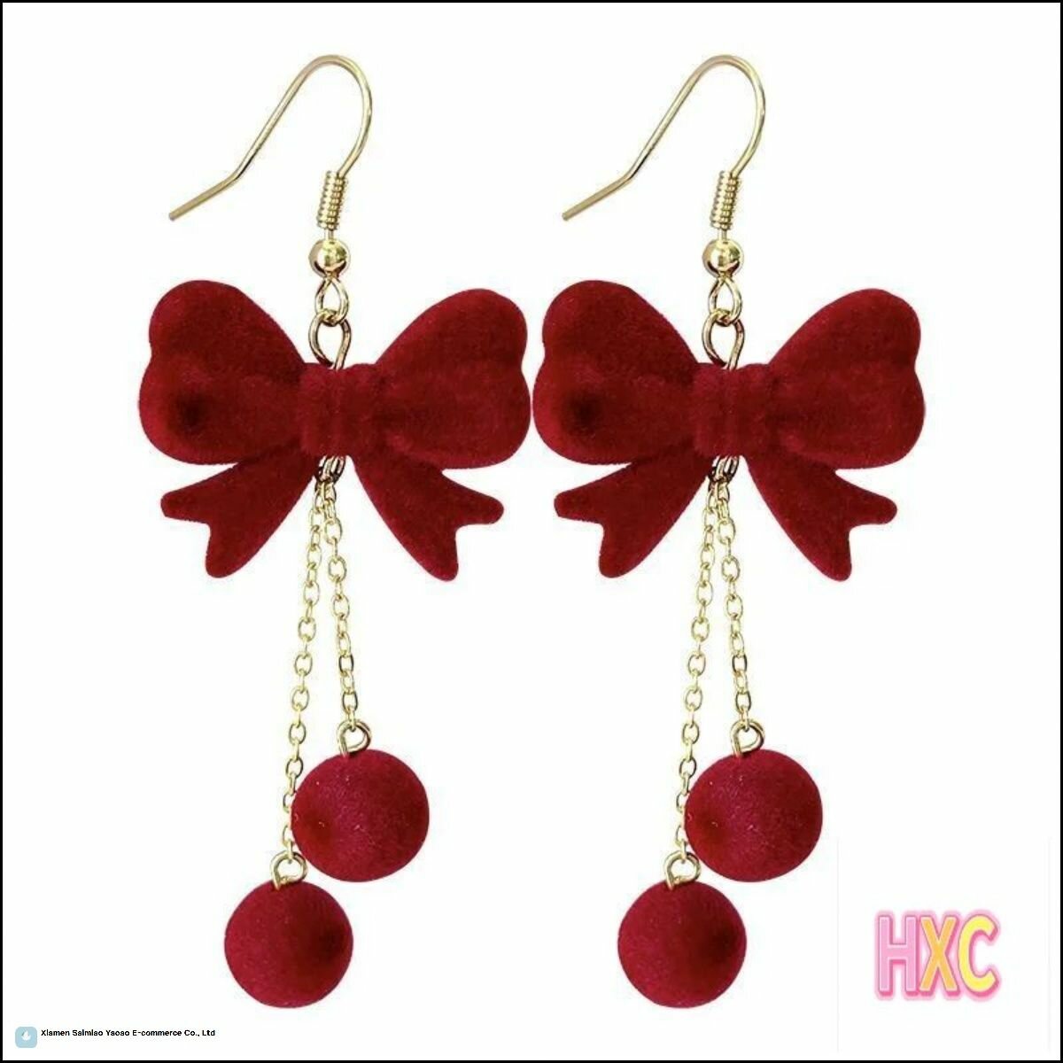 Рождественские серьги