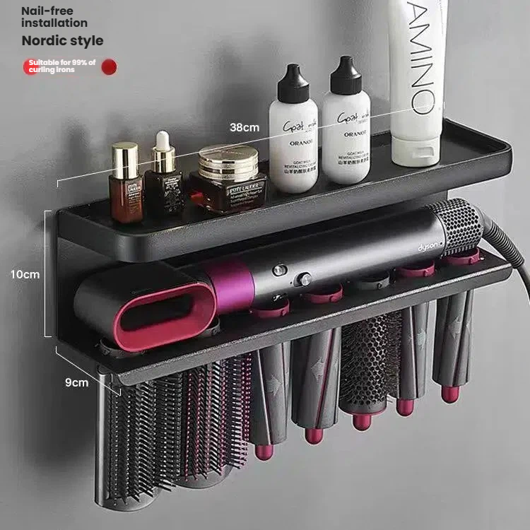 Настенный держатель Dyson, для фена, быстросъемный, пластик, серый