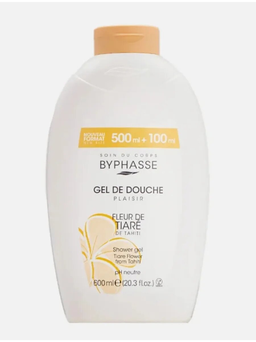 Гель для душа BYPHASSE цветок тиарэ