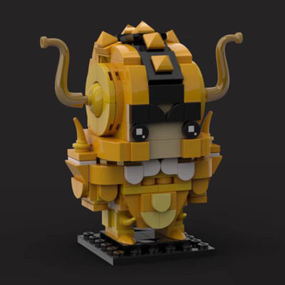 MOC Creative Square Head Boy Series Saint Seiya Constellation Taurus Building Block Toys для мужчин
