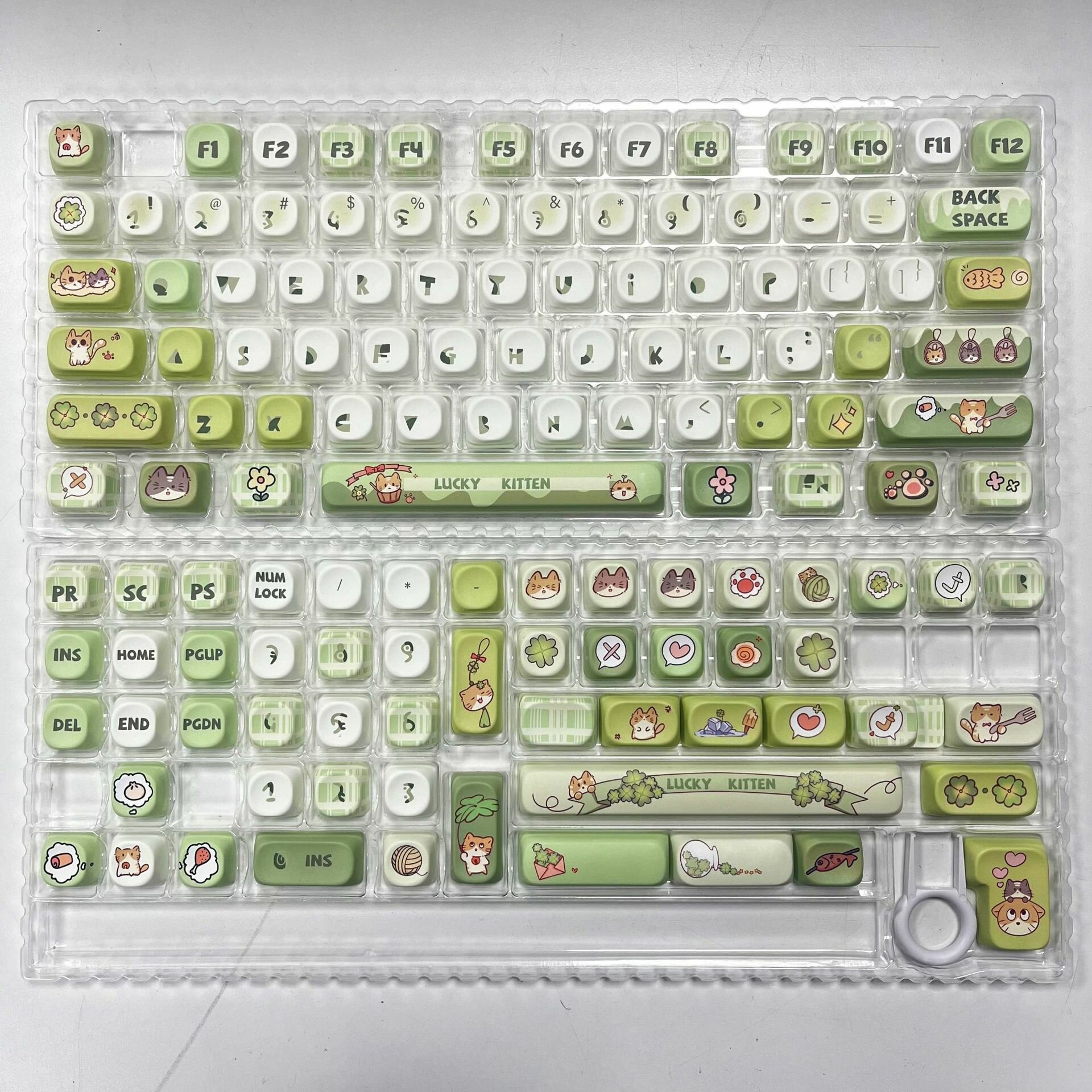 Новая клавиатура Hello Kitty с сублимацией, совместимая с MOA, проводная, с индивидуальными клавишами, высокая эстетика, милая для девочек