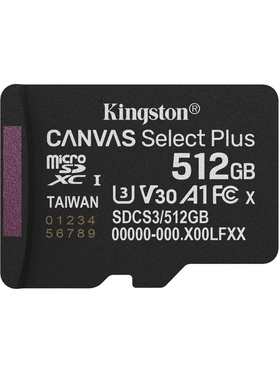 Флеш карта microSDXC SDCS3/512GBSP V30 A1 w/o adapter