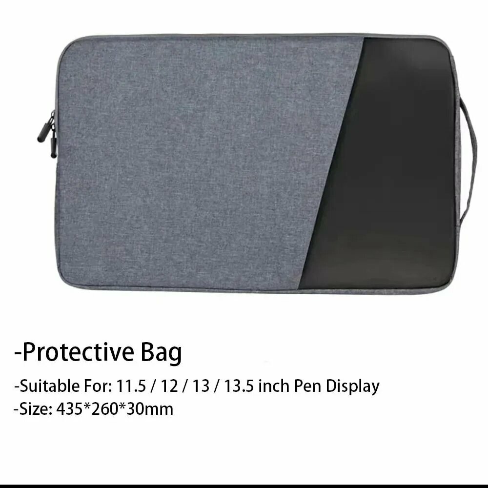 Чехол для графических планшетов 12-16" защитный кейс с ручкой XP-PEN, HUION, GAOMON