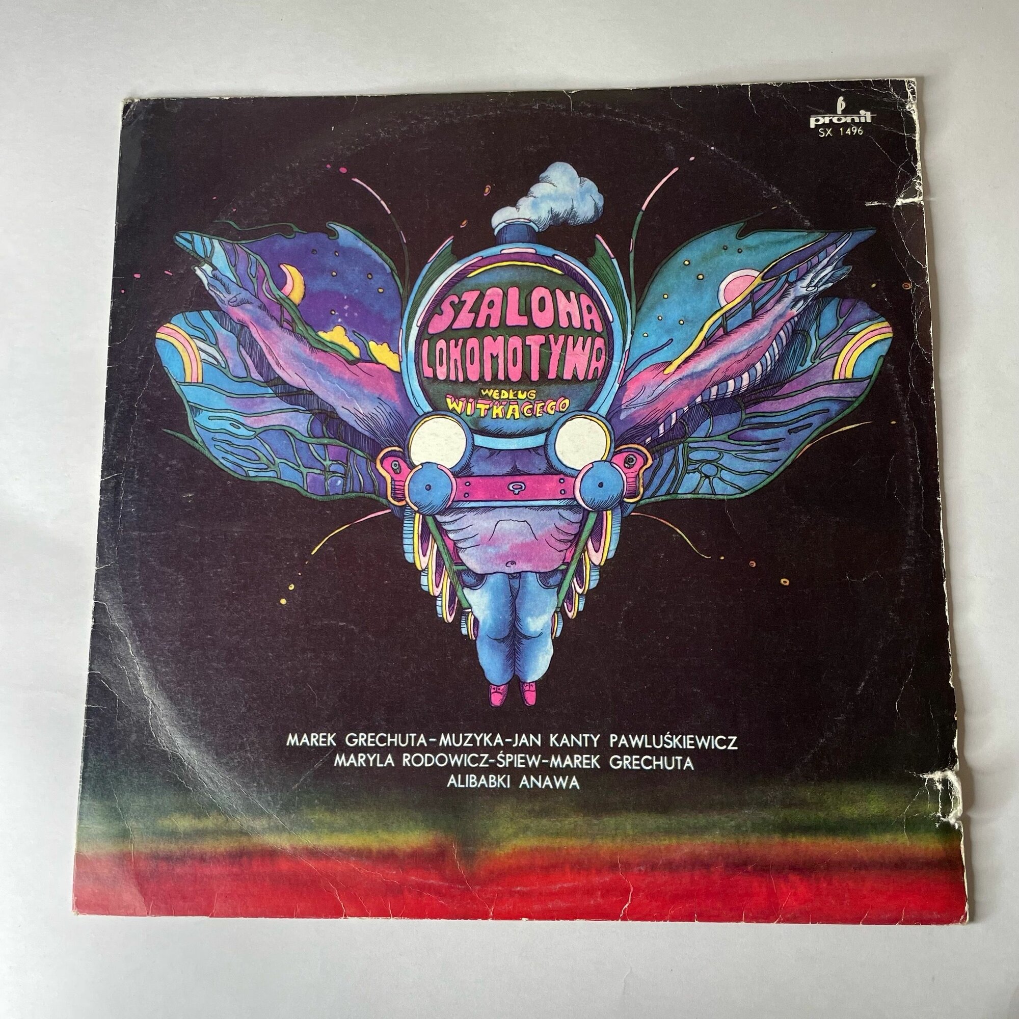 Винтажная виниловая пластинка LP Marek Grechuta Марек Грехута, Szalona Lokomotywa (Польша 1978)