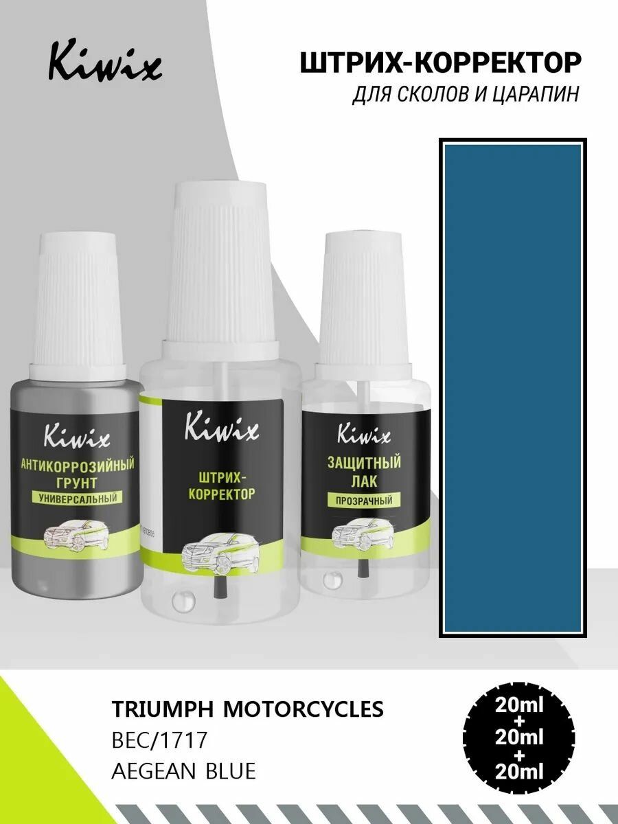 Подкраска TRIUMPH MOTORCYCLES BEC/1717 AEGEAN BLUE 60мл