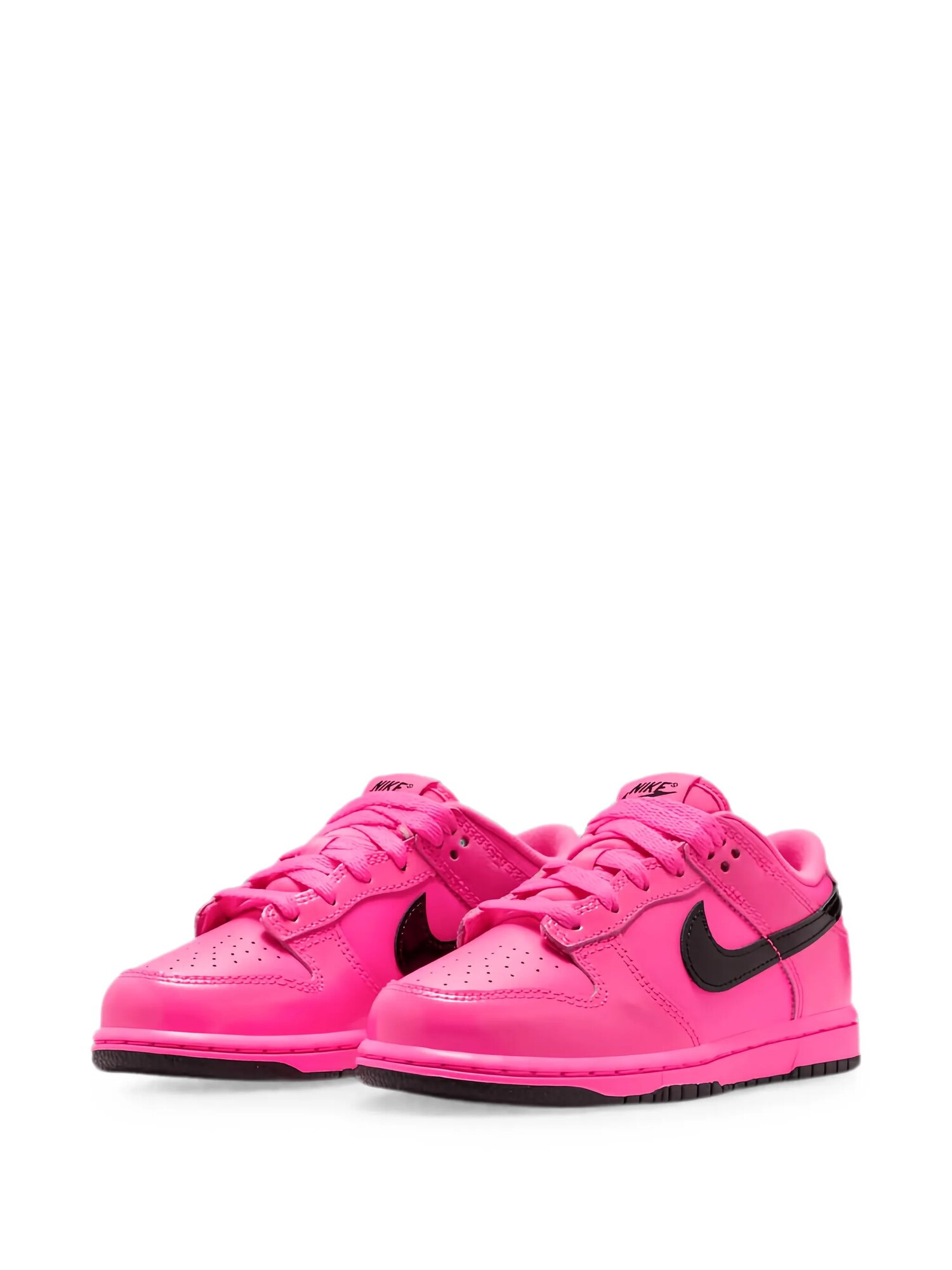Кроссовки Dunk Low patent-leather sneakers