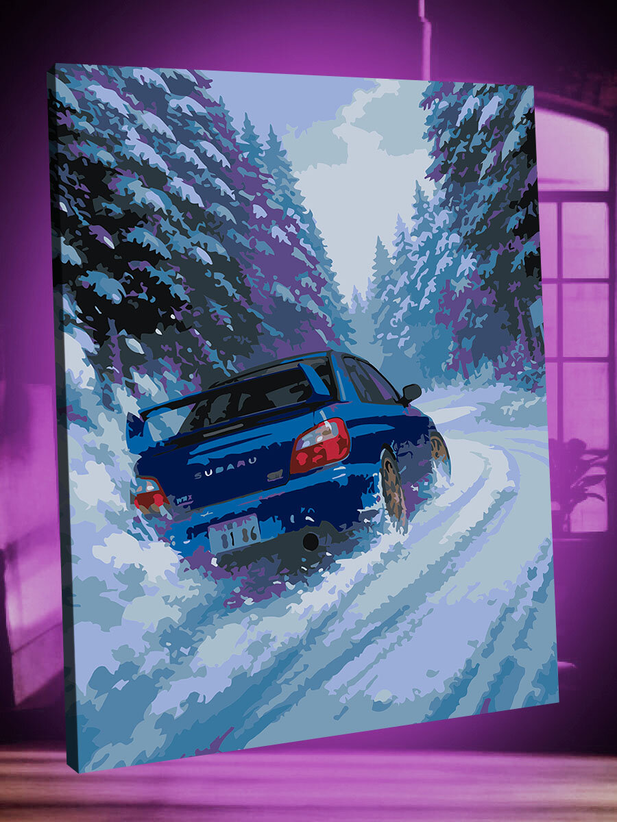 Картина по номерам Subaru WRX STI Blobeye