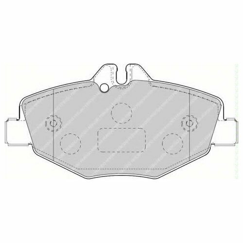 Комплект тормозных колодок MERCEDES-BENZ CLS (C219), E (S211), E (W211) Ferodo FDB1414 для Mercedes CLS C219, E-CLASS S211, VF211, W211