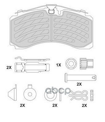 Колодки тормозные! WVA29318/29319 с р/к, зад дисковый тормоз Knorr ST7-430 SAF WUHLERMANN арт. 31010050