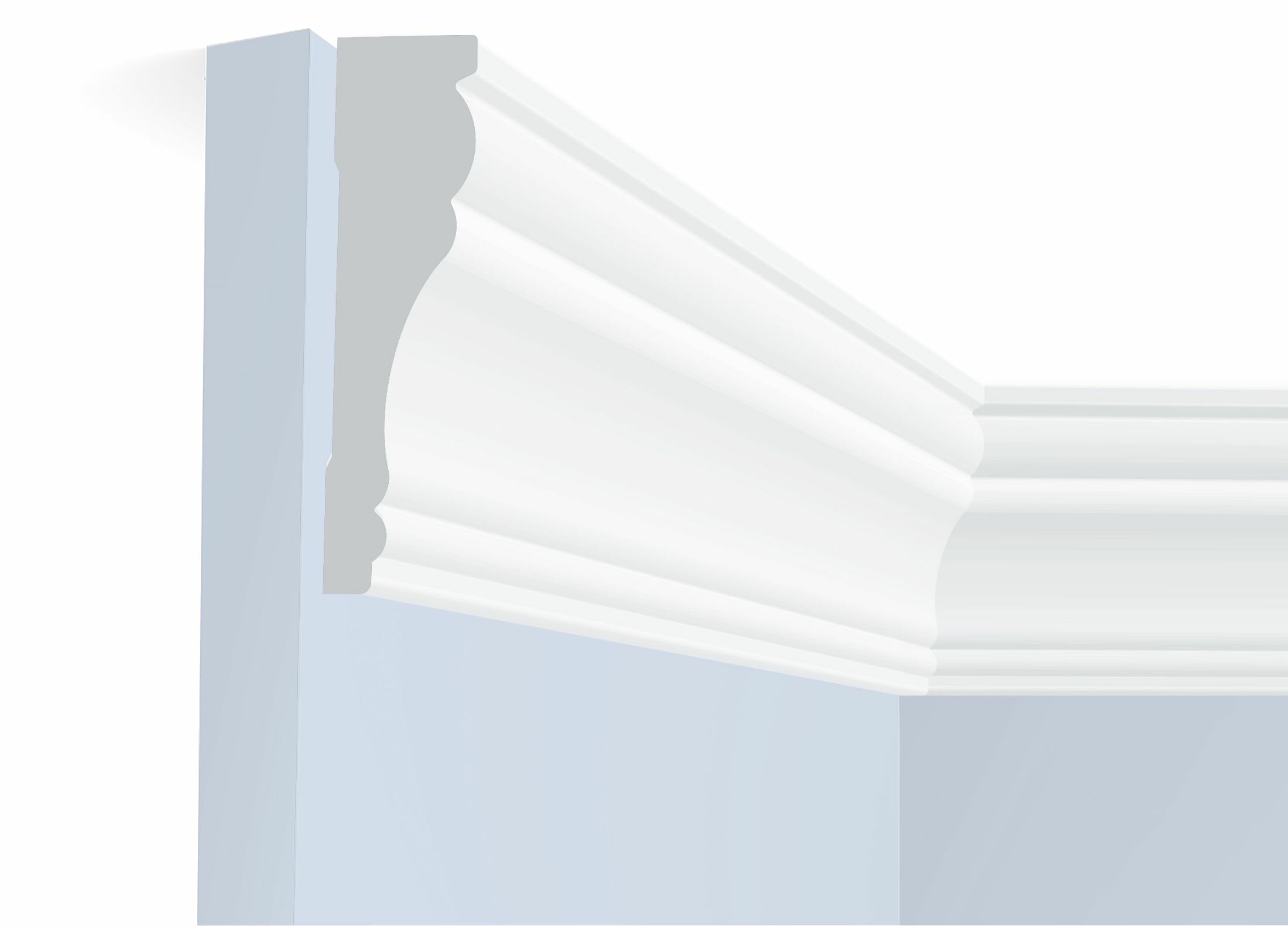 Карниз ударопрочный HiWood T1090 (90*25*2000 мм)