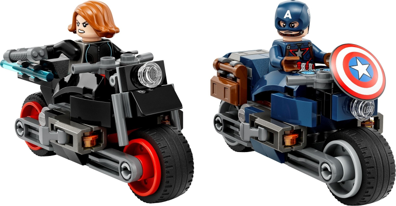 Конструктор LEGO Marvel 76260 Black Widow & Captain America Motorcycles, 130 дет.