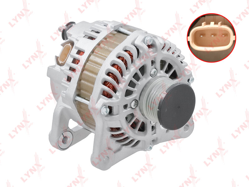 Генератор LYNXauto EA-1423. Для NISSAN Ниссан Qashqai(Кашкай) (J10) 2.0 07-13/X-Trail(Икстреил) (T31) 2.0 07-14