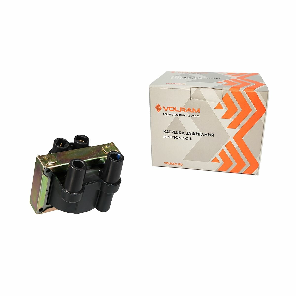 Катушка зажигания Volram VR25119 аналог 406.3705 Gaz ГАЗ-3110 Волга, ГАЗ-3302 Газель, 2217; УАЗ 31519, 3163 дв. ЗМЗ-405/406/409