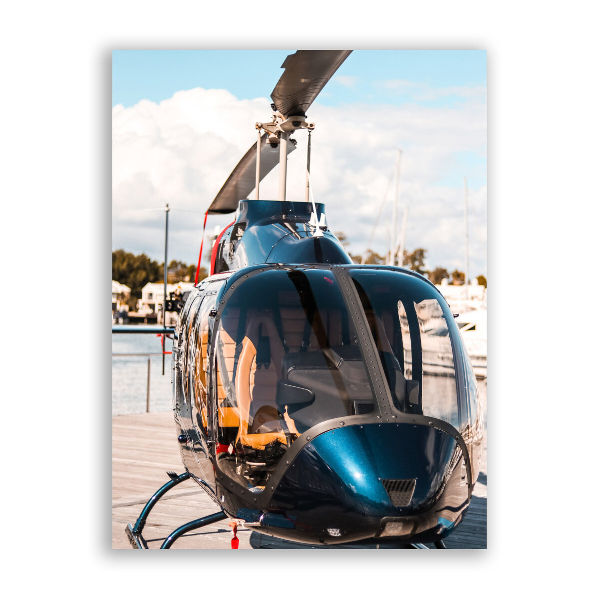 Постер, плакат на бумаге / Вертолёт / Размер 60 x 80 см