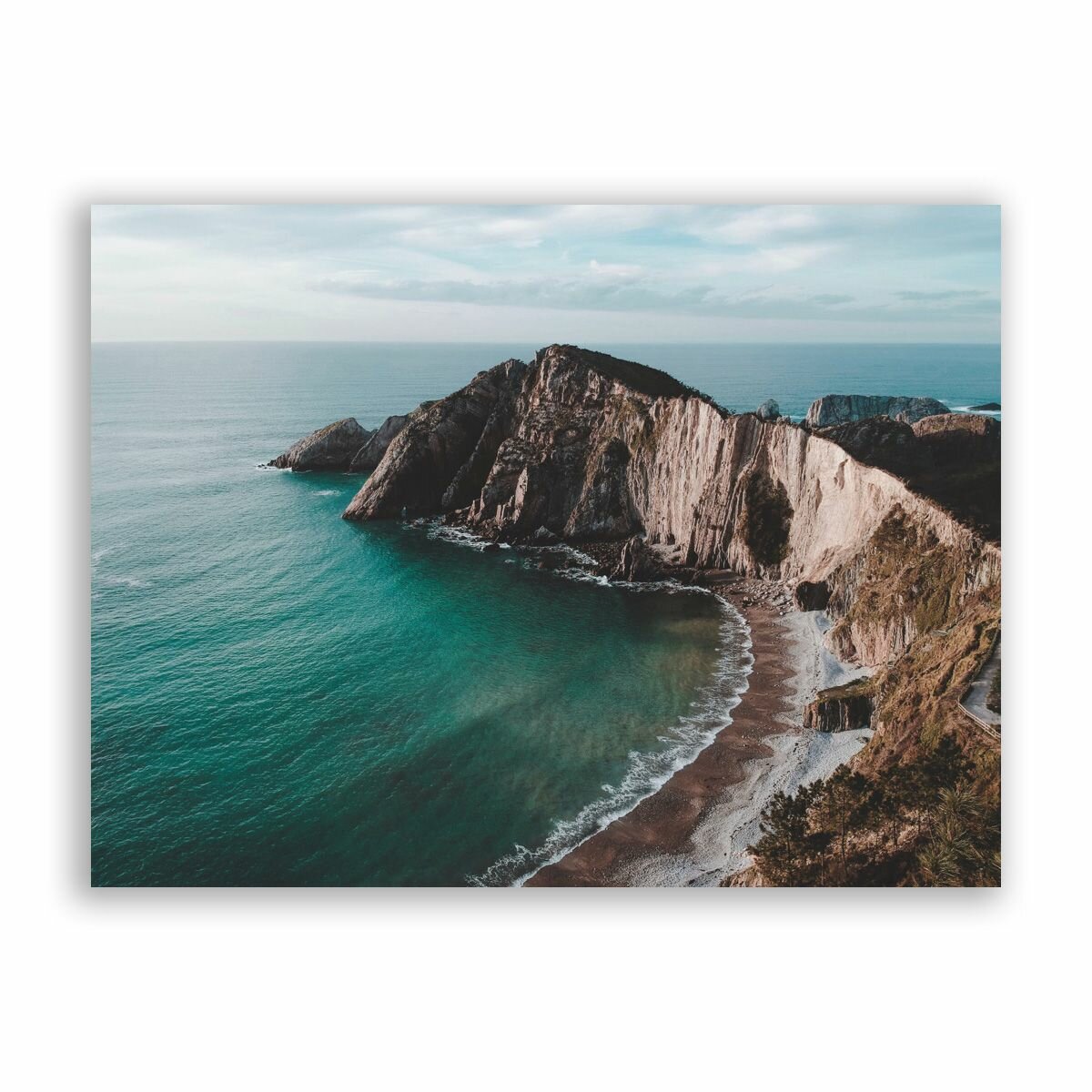Постер, плакат на бумаге / Природа Испании - Море / Размер 80 x 106 см