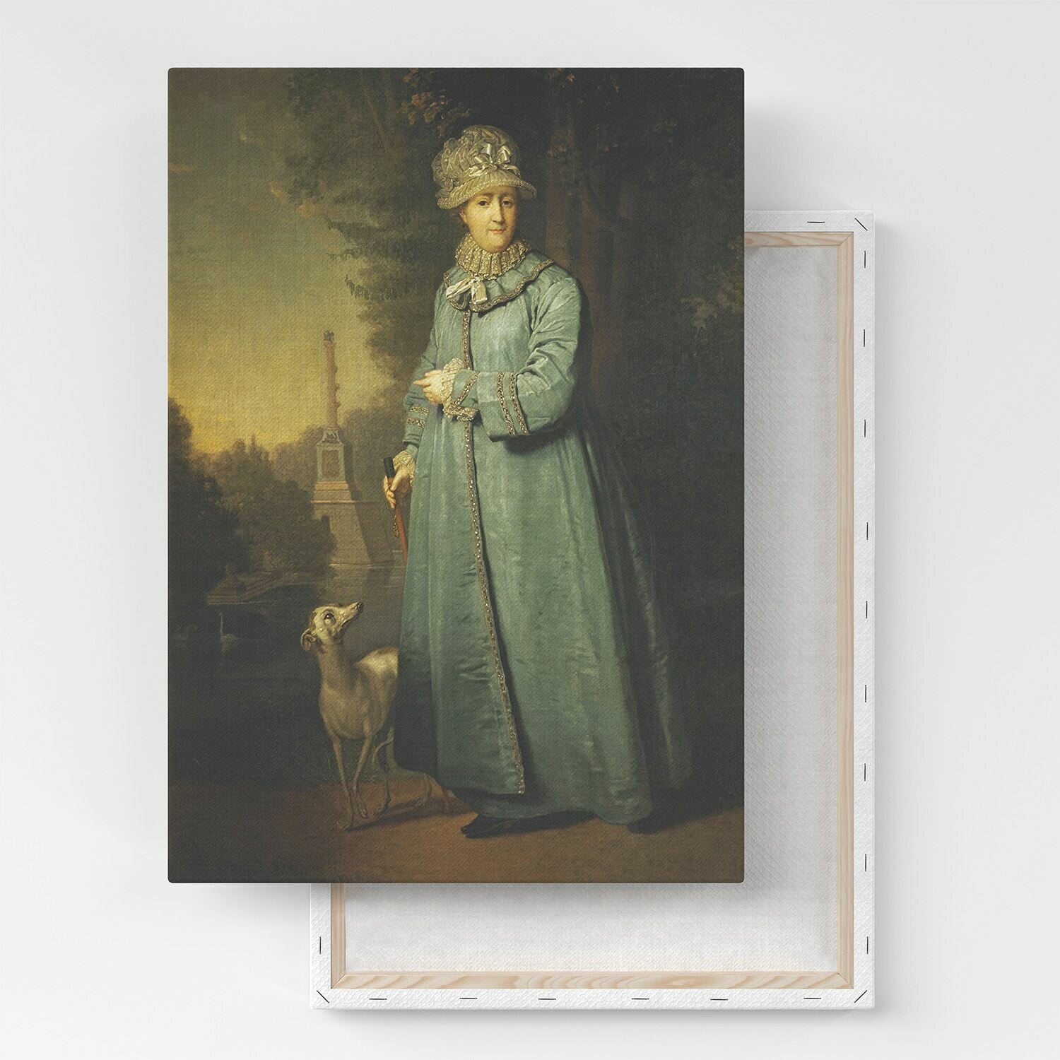 Картина на холсте, репродукция / Боровиковский Владимир - Екатерина II на прогулке / Размер 60 x 80 см