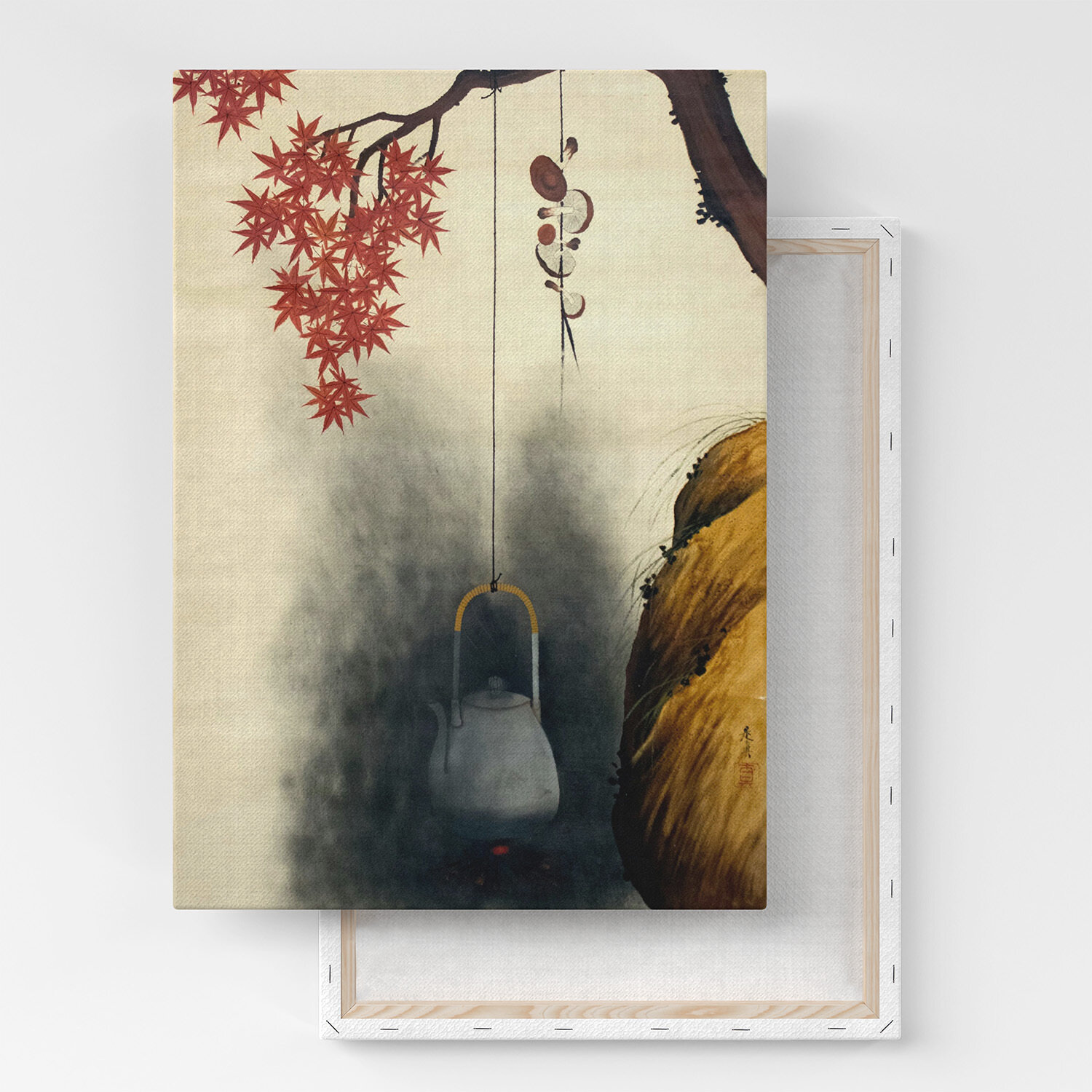 Картина на холсте, репродукция / Сибата, Дзэсин - Висящий свиток / Размер 30 x 40 см