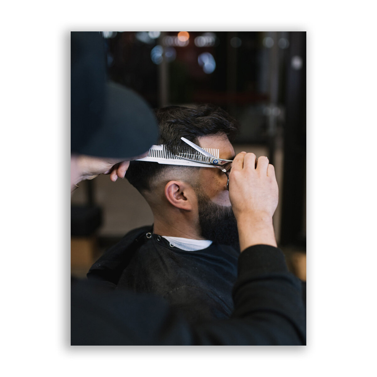 Постер, плакат на бумаге / Для Барбершопа / Размер 40 x 53 см