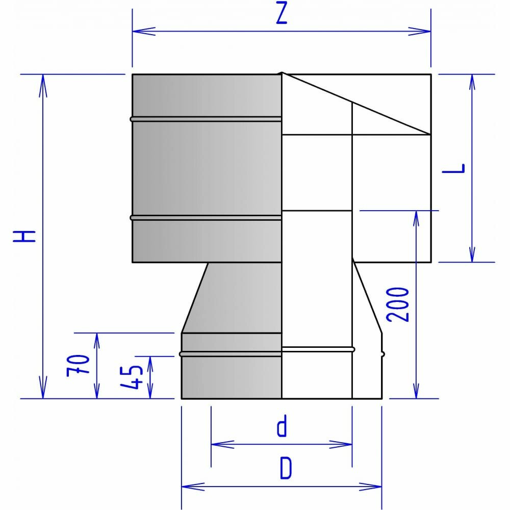 Дефлектор феникс Дымоходы 000000118