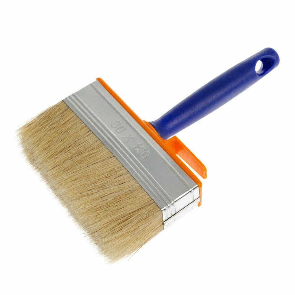 Кисть макловица, 120х30 мм, натуральная щетина, пластмассовый корпус, пластмассовая ручка, 4Walls Master