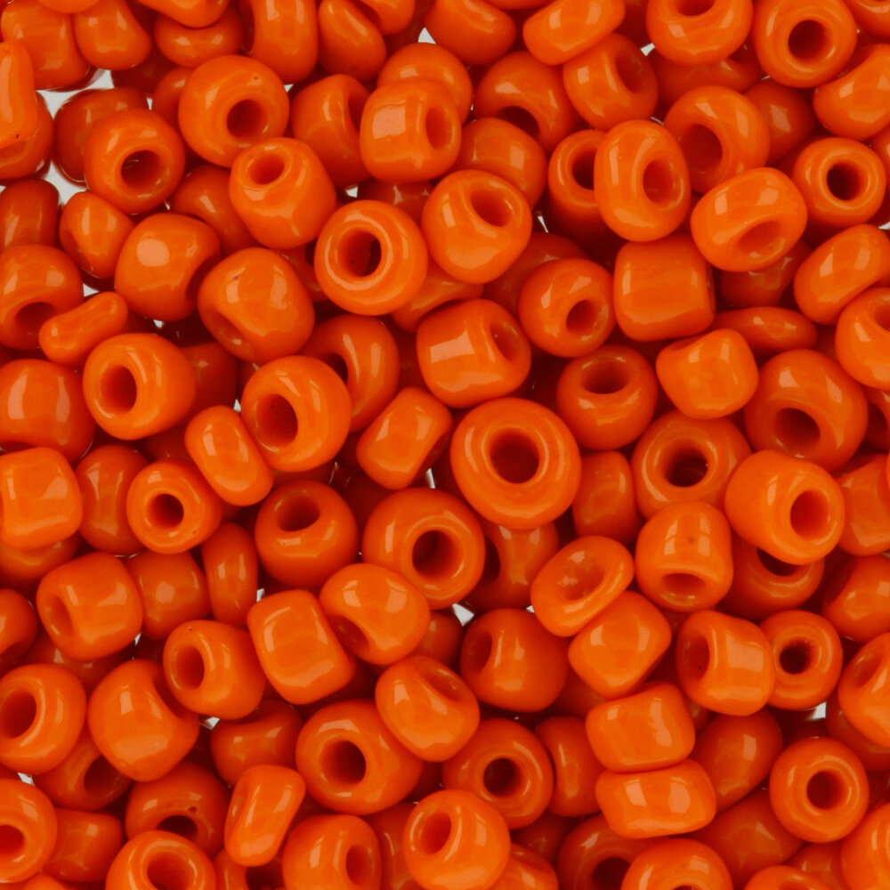 Бисер "Zlatka" круглый GR 08/0 10 г №0050 т. оранжевый