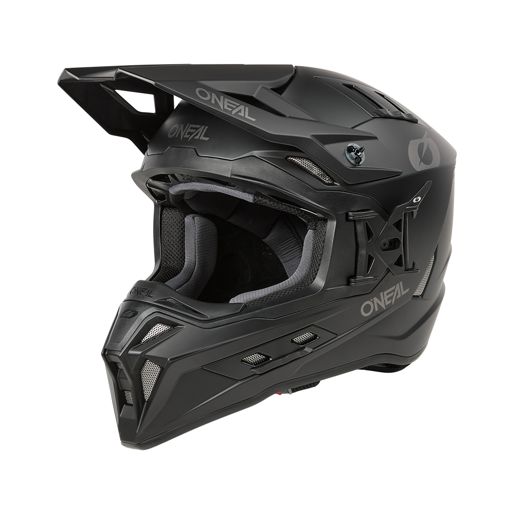 Шлем кроссовый O'NEAL EX-SRS Solid, термопластик ABS, съемная подкладка, с выкидными щеками