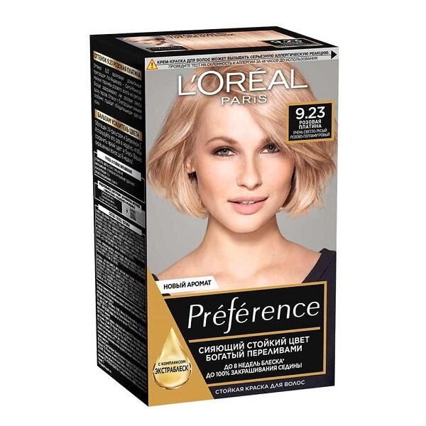 L'Oreal Paris Краска для волос преферанс 9.23 Розовая платина