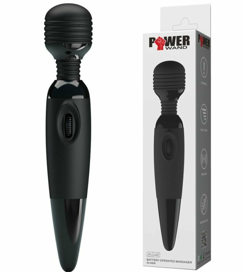 Жезловый мощный вибратор для женщин для стимуляции клитора и других эрогенных зон Power Wand - 25 см.