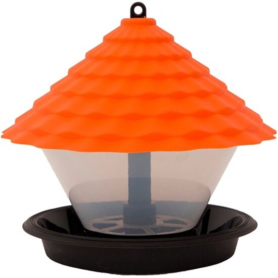 Кормушка для птиц Ornito КП01-О, цвет оранжевый