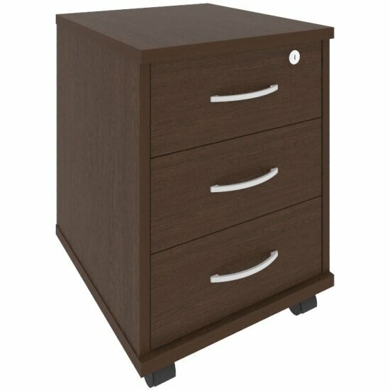 Тумба Riva подкатная 3 ящ. с фолдингом А. ТМ-3F Венге 420*450*556