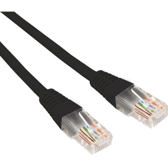Патч-корд U/UTP Rexant cat 6, медь, LSZH (негорючий), 0,3 м, RJ45-RJ45, 26AWG, черный