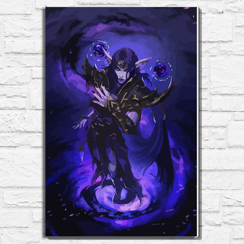 Картина по номерам на холсте игры world of warcraft (ксалатат, the war within, боги) - 14599 60х40