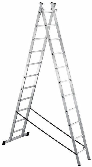 Бибер 98431 лестница универсальная 2-х секционная 11 ступеней