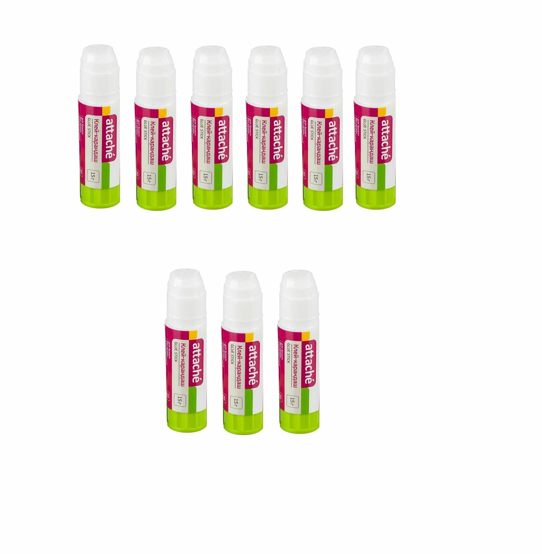 Attache Клей-карандаш, 15г, 9 шт
