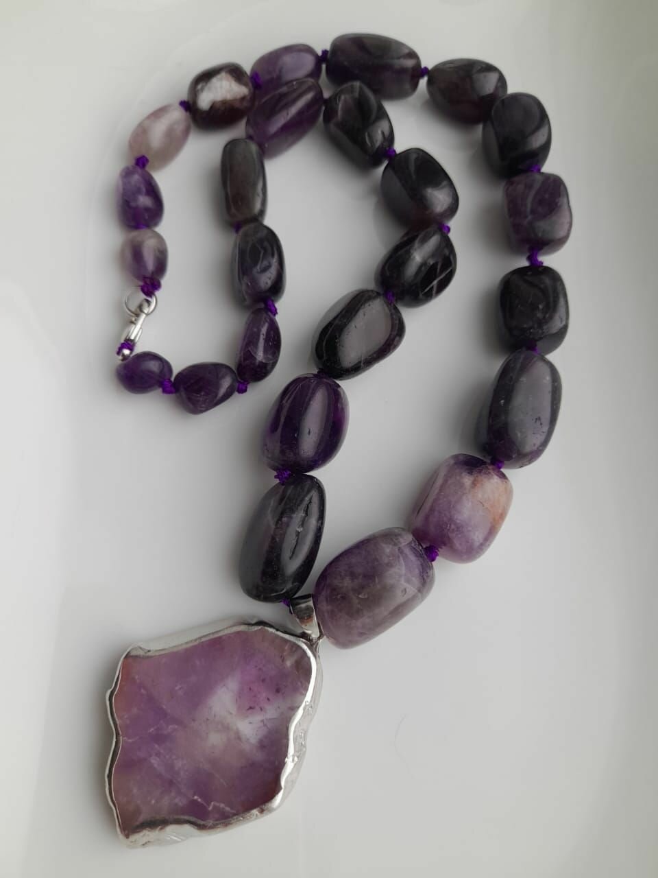 Колье, аметист