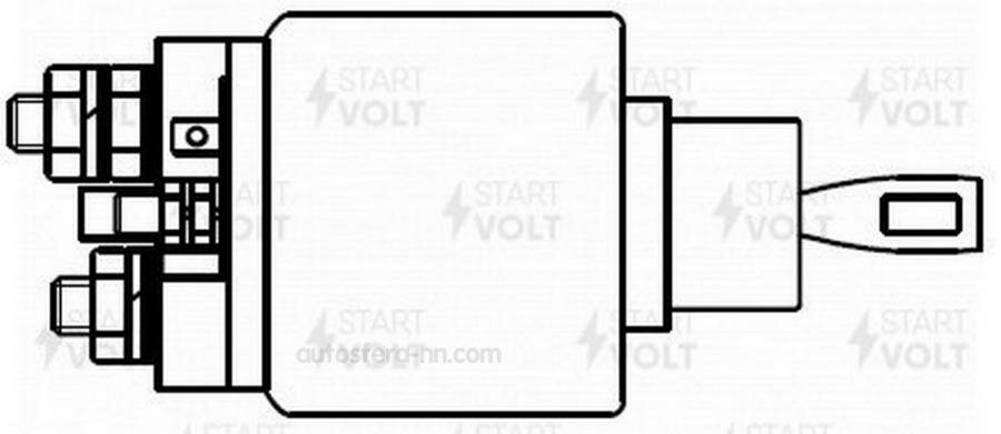 STARTVOLT VSR1618 Реле втягивающее стартера для а/м Fiat Albea (02-)/Doblo (05-) 1.4i (тип Bosch) (VSR 1618)
