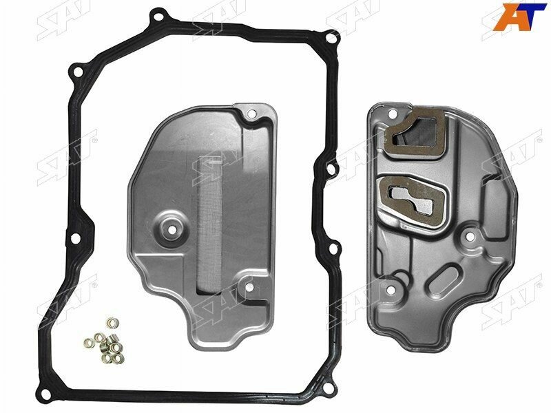 . SAT Фильтр АКПП для VW POLO 09-/TOURAN 03-09/GOLF VI 08-/ROOMSTER 07- (с прокладкой)