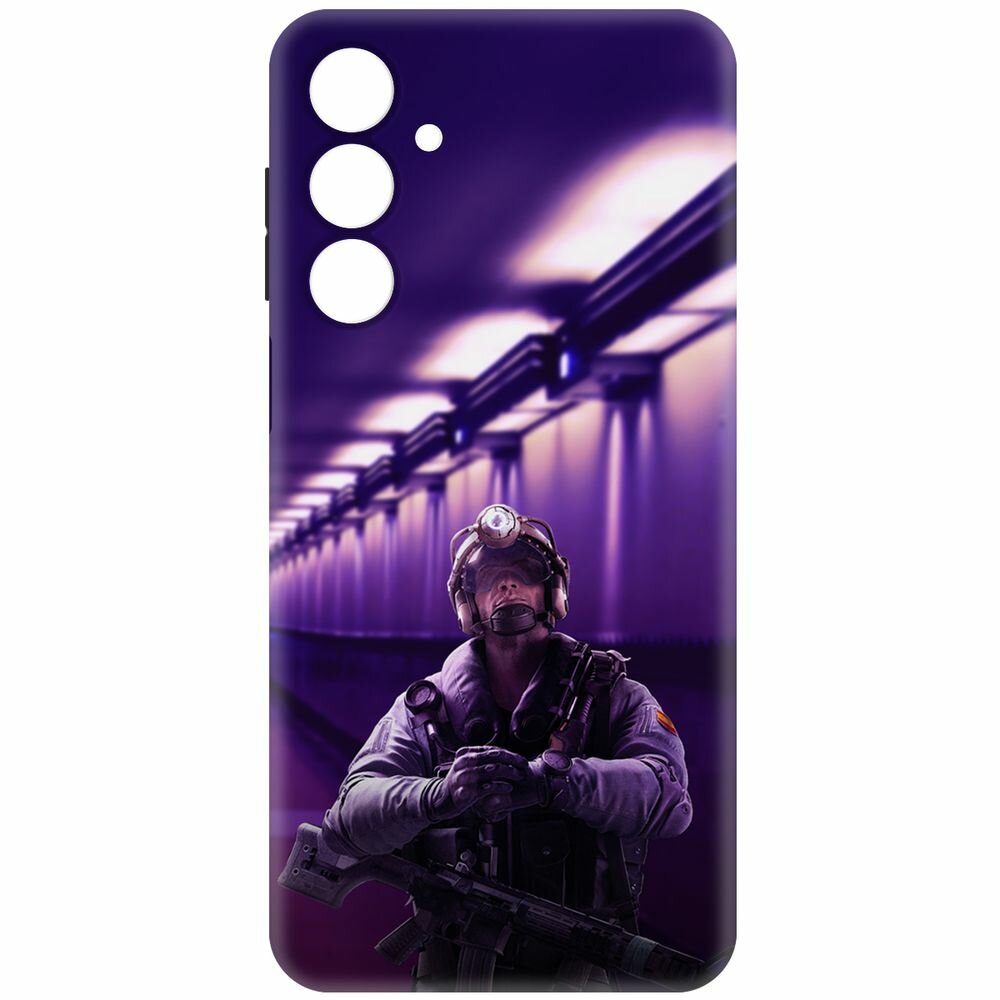 Чехол-накладка Krutoff Soft Case Cтандофф 2 (Standoff 2) - Неон для Samsung Galaxy A16 черный