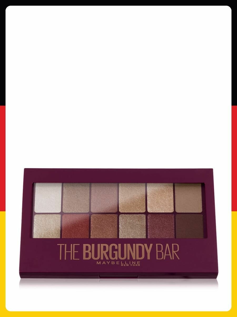 Тени для век Maybelline New York The Burgundy Bar, 12 г