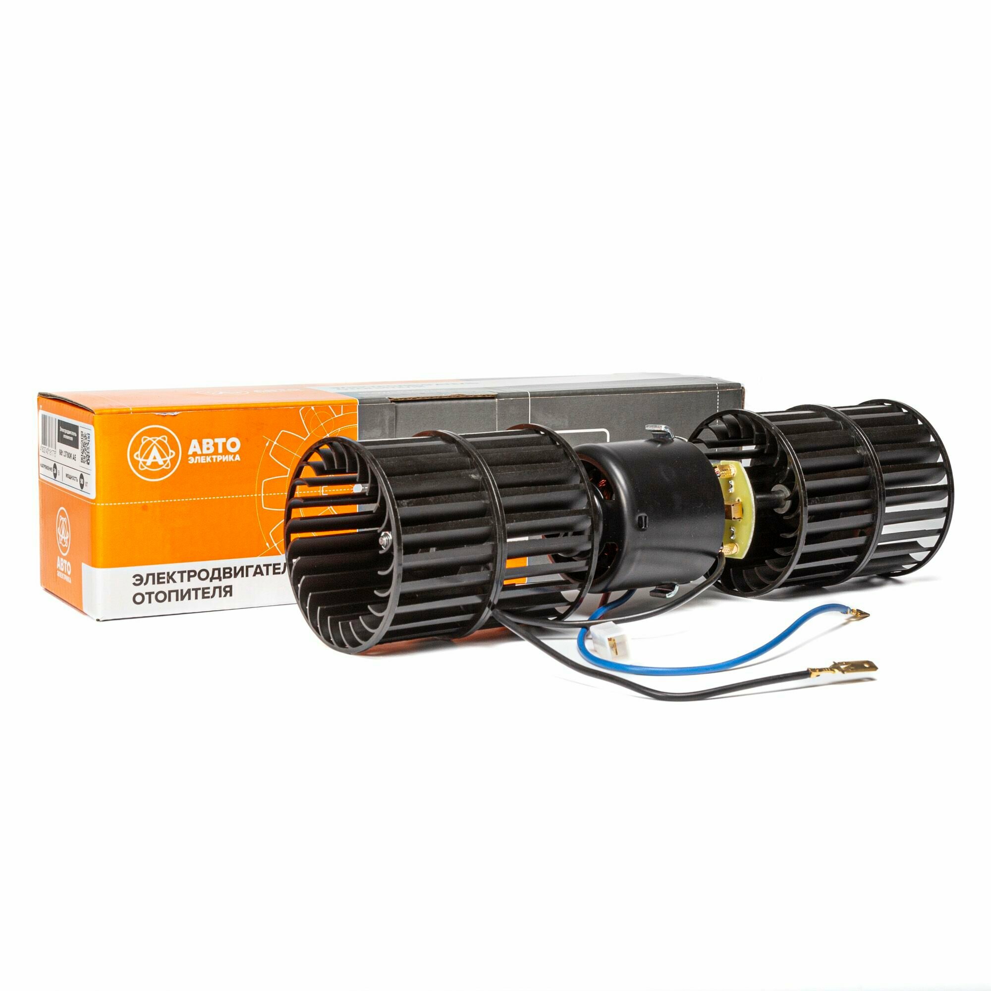 Мотор отопителя с крыльчатками, ГАЗ, ПАЗ 24В, 90Вт, для ПАЗ 4234, 3205 4230 арт 6813780AE АвтоЭлектрика