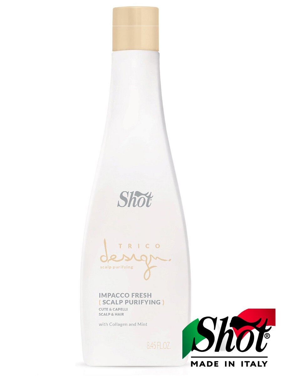 Компрессы для кожи головы Shot Trico Design Scalp Purifying Fresh Impacco 250 мл