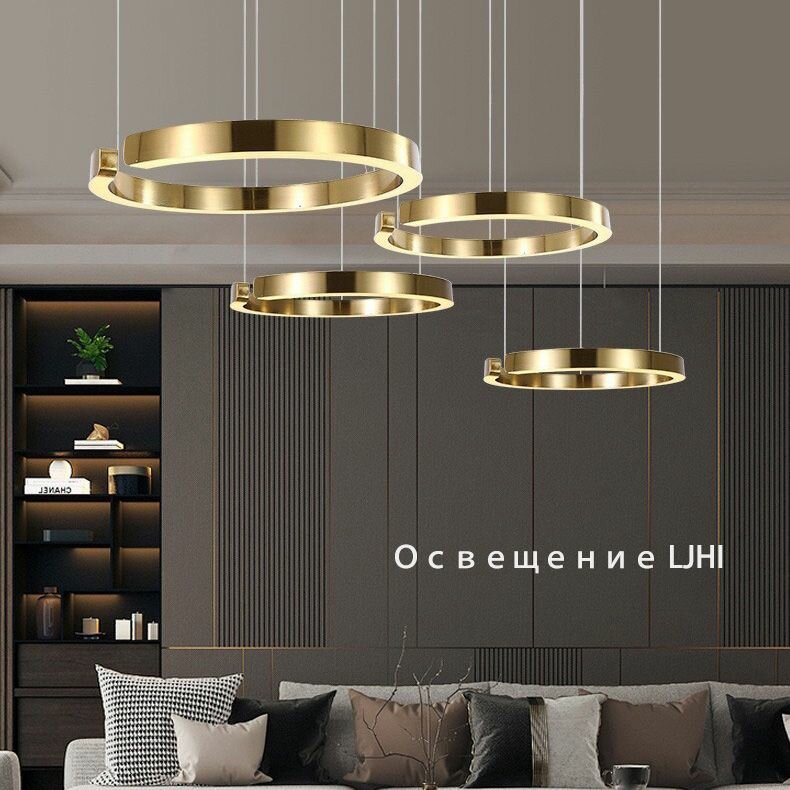Люстра LJHI, пульт, LED, 24Вт, 1 режим, 3 лампочка, цоколь LED