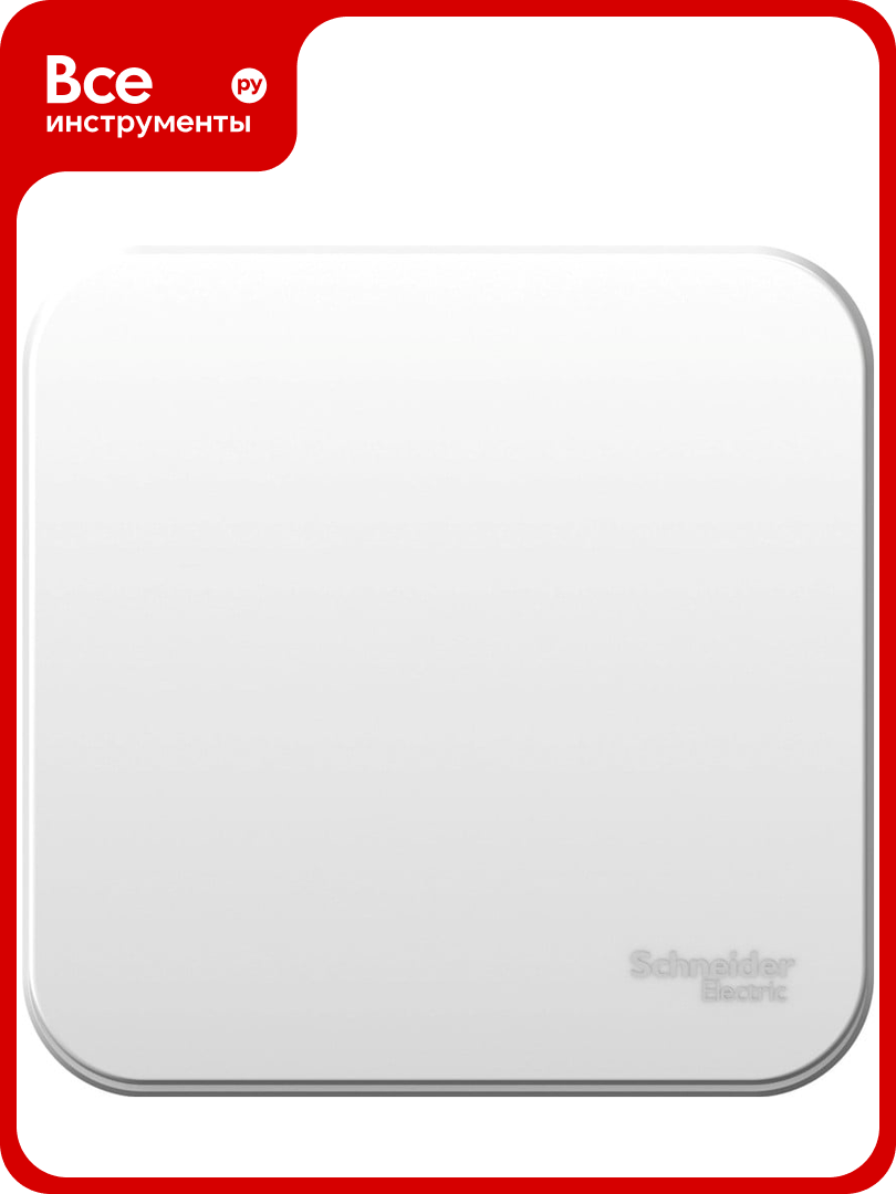 1-клавишный выключатель Systeme Electric Blanca открытой установки с изолирующей пластиной Белый 10А BLNVA101011, ранее