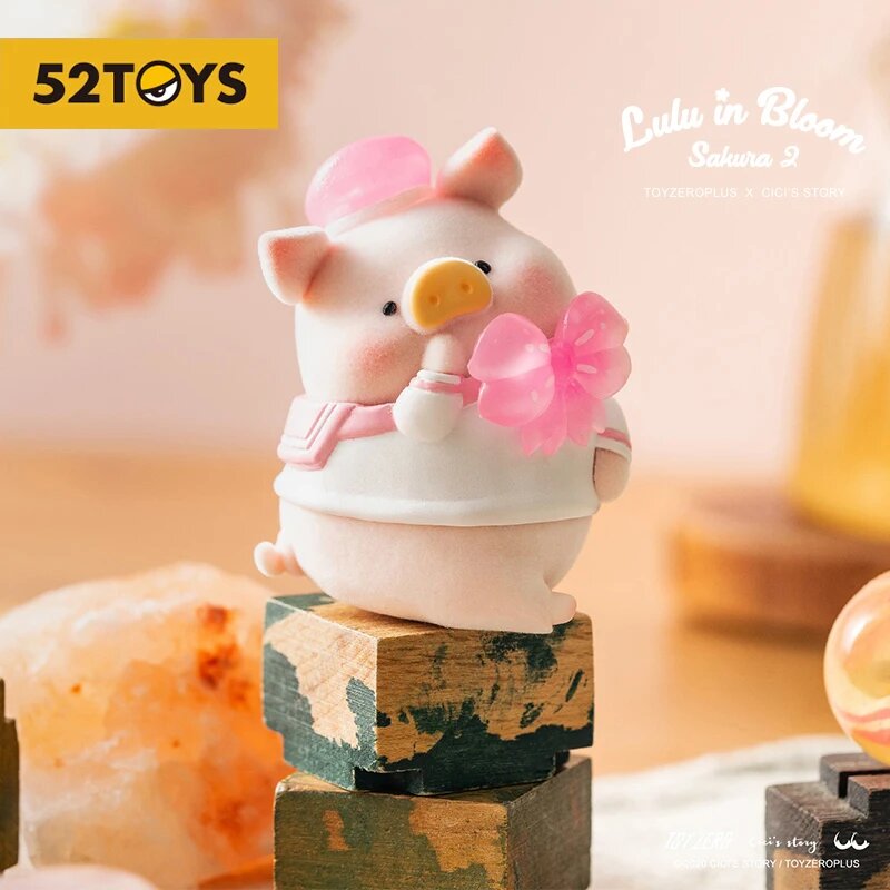 Фигурка коллекционная LuLu The Piggy, Sakura Series от TAKARA TOMY, ПВХ, розовая, высота 8 см, для взрослых и детей от 3