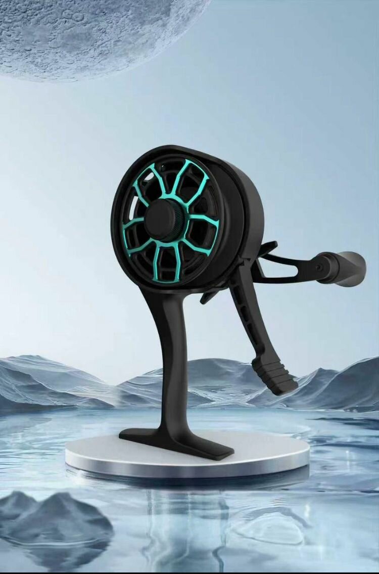 Катушка зимняя Адмирал, 60мм, 3,2:1, магнитный тормоз, правая рука