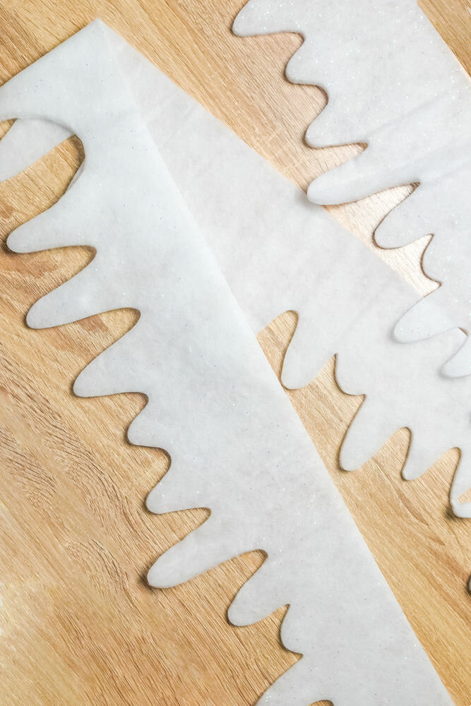 Декоративный бордюр снежная радость, полиэстер, 180х15 см, Kaemingk 470133