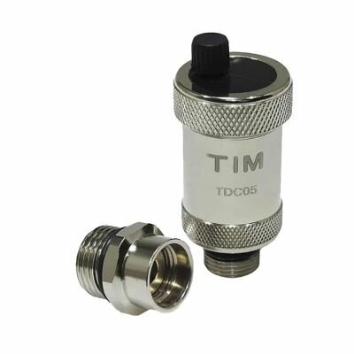 Автоматический поплавковый воздухоотводчик хром. 10 бар TIM 1/2"