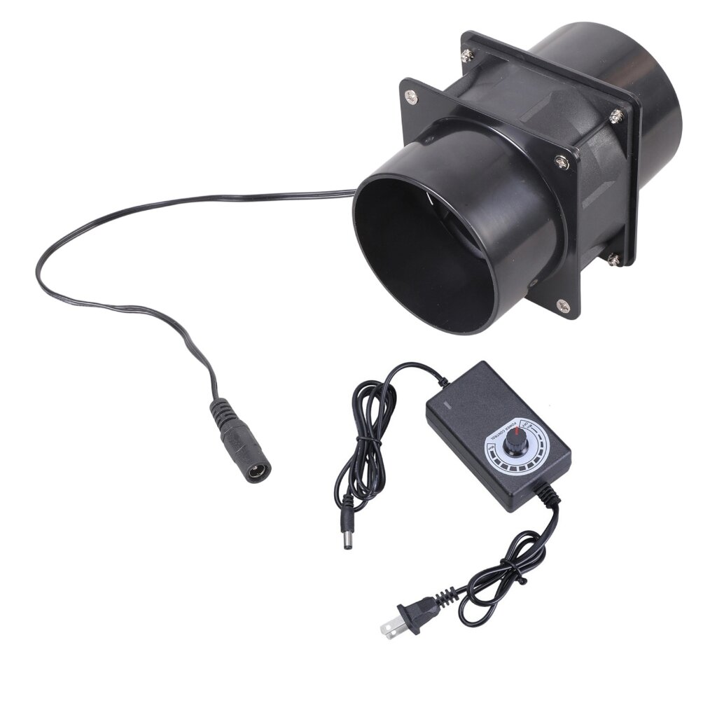 Осевой Вытяжной Вентилятор 80 мм 12 В С Регулировкой Скорости Для Задымления 3 Дюйма